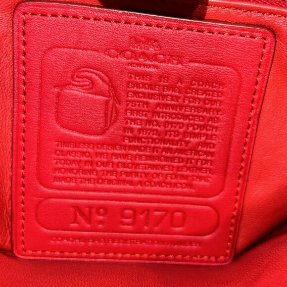 Coach | Bags | Coach 75th Anniversary Saddle Bag Brownred 97 Nwot ...